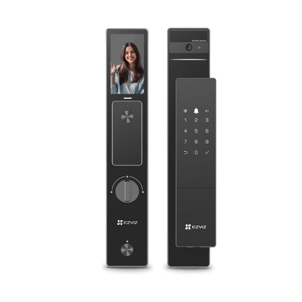 EZVIZ Smart Lock DL50FVS, 8-in-1 Keyless Entry Door Lock, 3D Face Reco