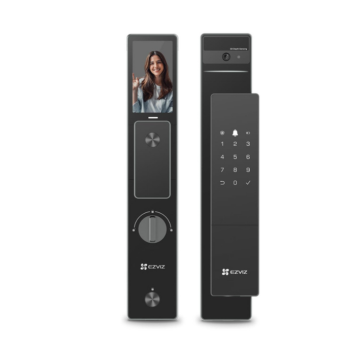 EZVIZ Smart Lock DL50FVS, 8-in-1 Keyless Entry Door Lock, 3D Face Reco